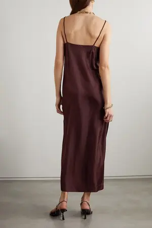 LOULOU STUDIO Vabea Silk-twill Maxi Dress