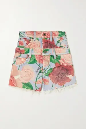 Loewe Distressed Shorts For Women