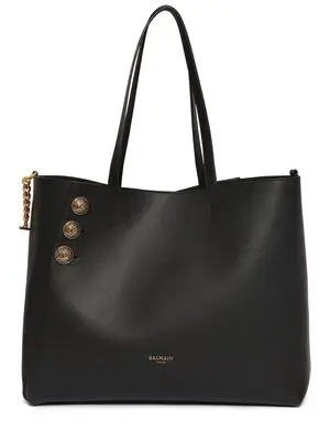 Balmain BALMAIN Embleme Leather Tote Bag - 0pa Noir