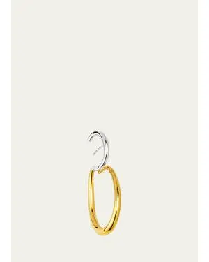 Charlotte Chesnais Delta Two-tone Single Earring - Silver