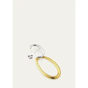 Charlotte Chesnais Delta Two-tone Single Earring - Silver