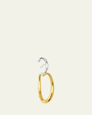Charlotte Chesnais Delta Two-Tone Single Earring Vermeil Argent