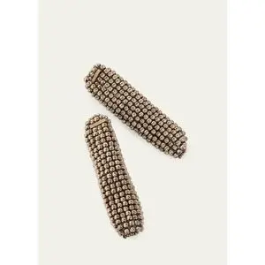 Brunello Cucinelli Sterling Silver Beaded Drop Earrings