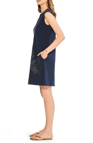 NIC+ZOE Fauna Embroidered Sheath Dress