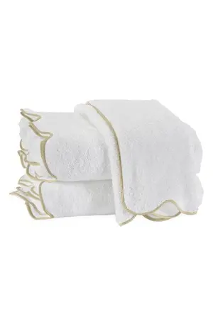 MATOUK Cairo Scallop Washcloth Sand