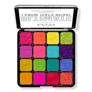NYX PROFESSIONAL MAKEUP Ultimate Color Shadow Palette I Know That's Bright - One-color