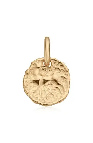 Monica Vinader Siren Coin Pendant - Yellow Gold