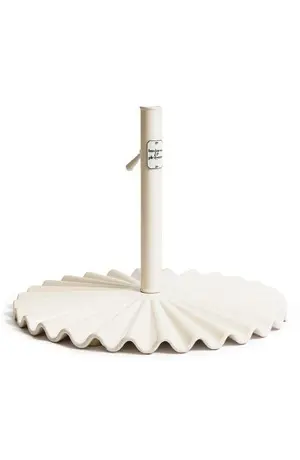 BUSINESS & PLEASURE The Clamshell Base Umbrella Stand Antique White