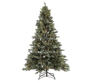 SAFAVIEH 7.5 Ft Pre-lit Faux Pine Christmas Tre - One-color