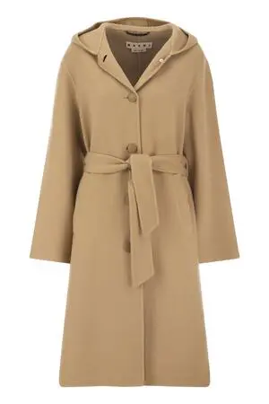 Marni Duon - Hooded Coat - Brown