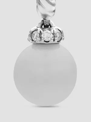 David Yurman And Pavé Solari Drop Earrings In Sterling Silver With Pearls And Diamonds, 18.4mm - Pearl