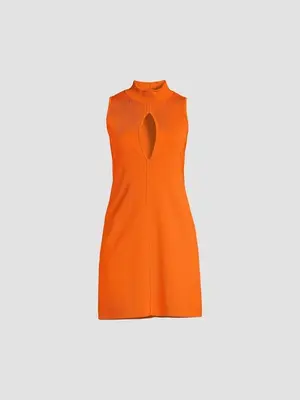 TOCCIN Madelyn Mock Turtleneck Minidress