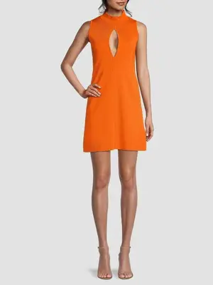 TOCCIN Madelyn Mock Turtleneck Minidress