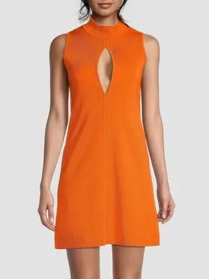 TOCCIN Madelyn Mock Turtleneck Minidress
