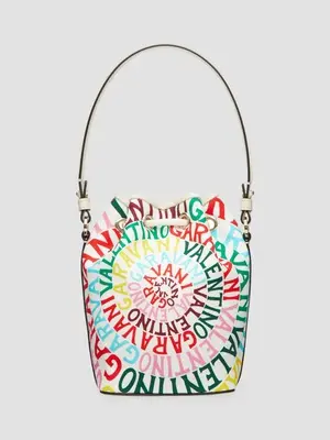 Valentino Garavani Mini Bucket Bag In Canvas