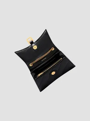 Balenciaga Crush Quilted Chain Bag - Black