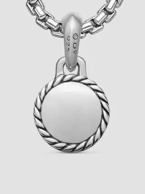 David Yurman Evil Eye Amulet In Sterling Silver With 14.5mm - Lapis Lazuli