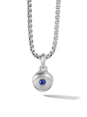 David Yurman Evil Eye Amulet In Sterling Silver With Lapis, 14.5mm Lapis