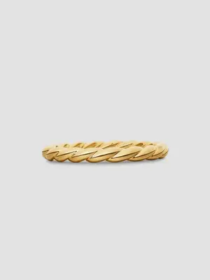 David Yurman Flex Band Ring In 18k Yellow