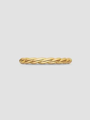David Yurman Flex Band Ring In 18k Yellow