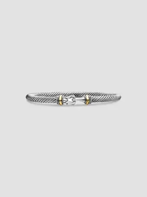 David Yurman Buckle Bracelet In Sterling
