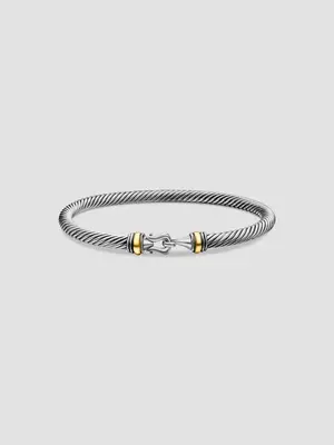 David Yurman Buckle Bracelet In Sterling