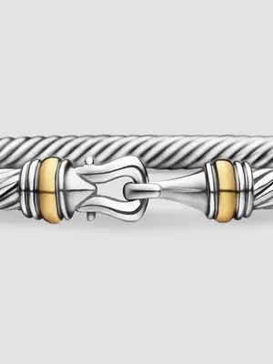 David Yurman Buckle Bracelet In Sterling