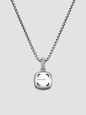 David Yurman Petite Albion Pendant Necklace In Sterling Silver - White Topaz