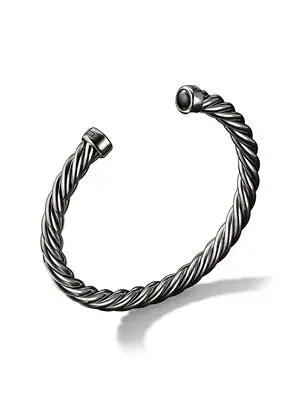 David Yurman Cable Cuff Bracelet - Black Onyx