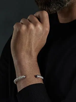 David Yurman Cable Cuff Bracelet - Black Onyx