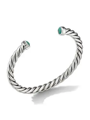 David Yurman Cable Cuff Bracelet - Turquoise