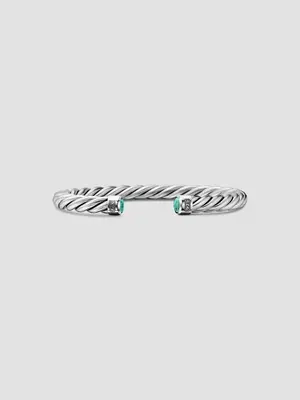 David Yurman Cable Cuff Bracelet - Turquoise
