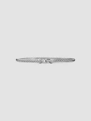 David Yurman Cable Buckle Bracelet With Diamonds/3mm Diamond