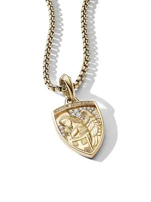 David Yurman St. Michael Amulet In 18k Yellow
