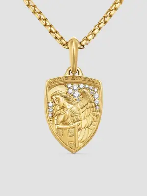 David Yurman St. Michael Amulet In 18k Yellow - Gold