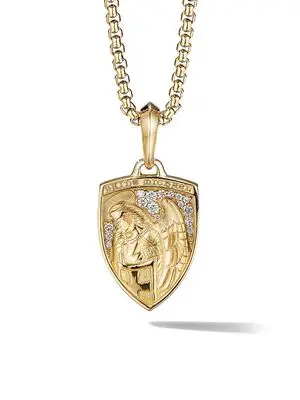 David Yurman St. Michael Amulet In 18k Yellow