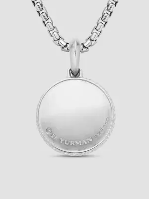 David Yurman Maritime Compass Amulet In Sterling Silver With 18k Yellow And Center 29.5mm