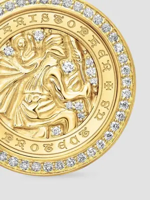 David Yurman St. Christopher Amulet In 18k Yellow