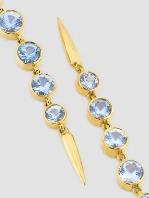JENNA BLAKE 18k & Emerald Fringe Earrings