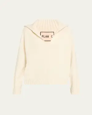 Plan C Collared Sweaters For Women
