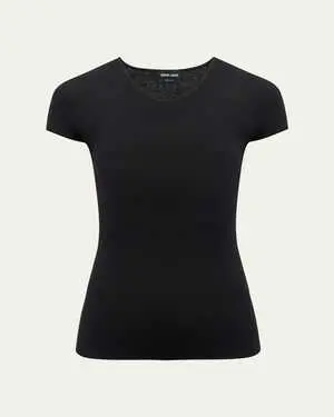Giorgio Armani Scoop-neck Knit Tee