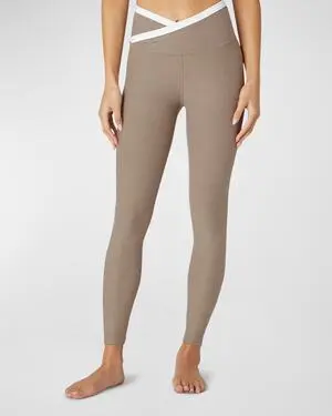 Beyond Yoga Spacedye Outlines High-waisted Midi Leggings Birchcloud White