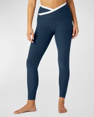 Beyond Yoga Spacedye Outlines High-waisted Midi Leggings Nocturnal Navy/cl