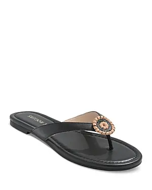 Jack Rogers Jack Rogers Women's Roxy Thong Sandals Black/toast