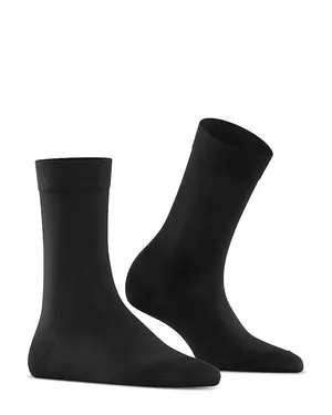 Falke Cotton Touch Crew Socks - Black