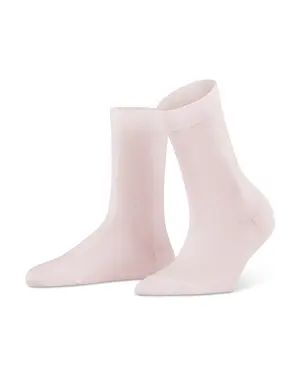 Falke Cotton Touch Crew Socks - Light Pink