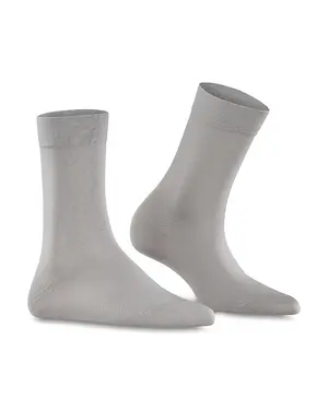 Falke Cotton Touch Crew Socks - Silver