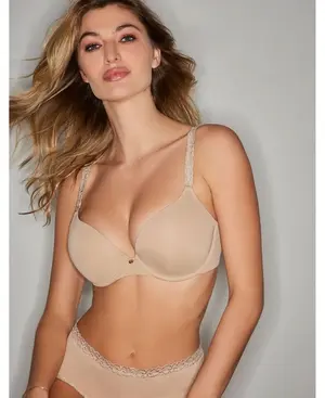 Natori Pure Luxe Push-up Underwire Bra - Cafe