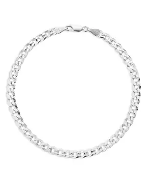 MILANESI AND CO Sterling 5mm Curb Chain Bracelet - Silver