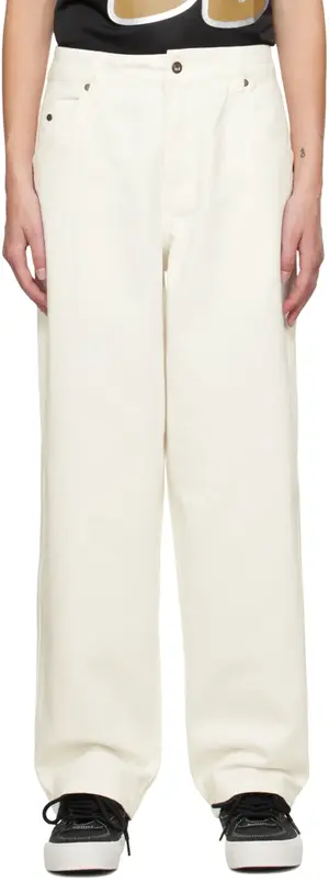 DIME Dime Off-White Baggy Jeans - Off White